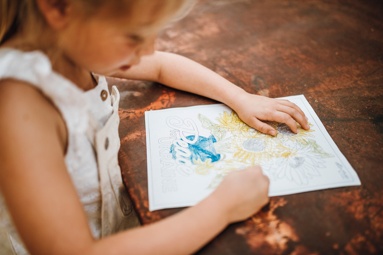 Peace for Ukraine: Coloring Page – Elle Crée